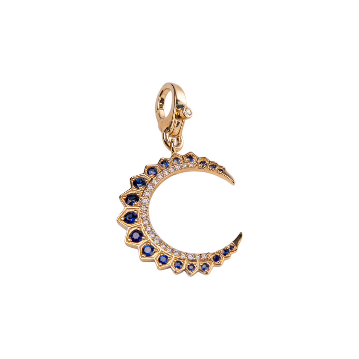 Radiant Crescent Moon Charm – Rocks With Soul