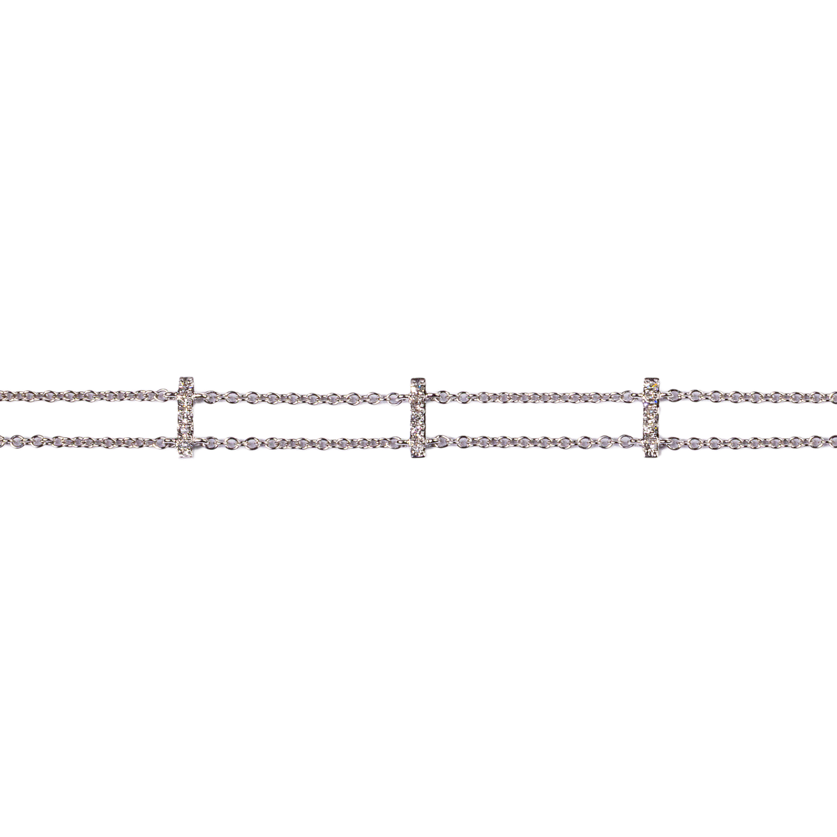 Double Row Diamond Stick Bracelet – Rocks With Soul
